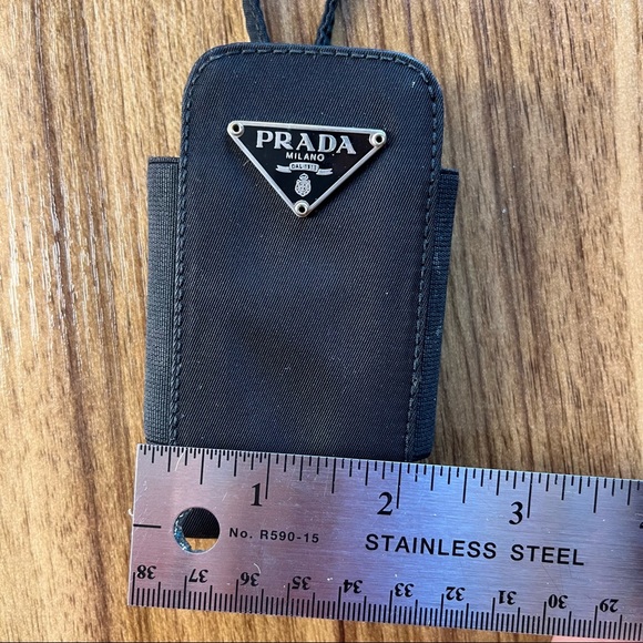 Prada | Accessories | Prada Black Vintage Cell Phone Holder Case Prada ...